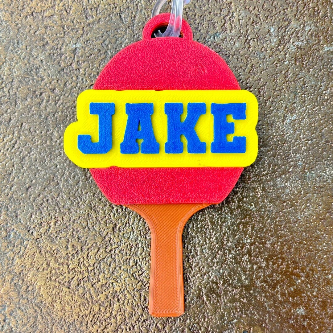 Personalized Ping Pong Bag Tag | Customizable Ping Pong Racket | Sport ...