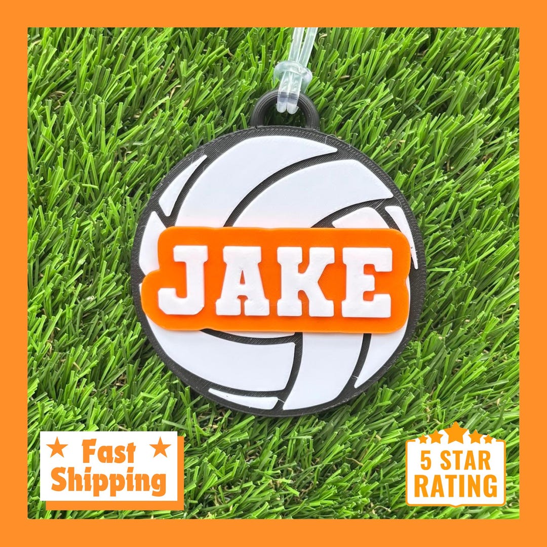 Personalized Volleyball Bag Tag • Custom Team Gift - Etsy