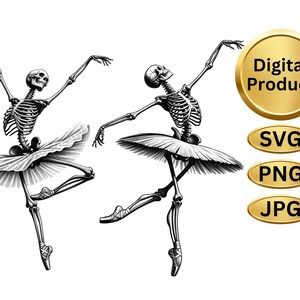 Glamorous Skeleton SVG, Digital Skeleton PNG, Digital JPG File ...