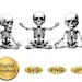 Skeletons Doing Yoga SVG Digital File Download, Digital PNG and JPG ...
