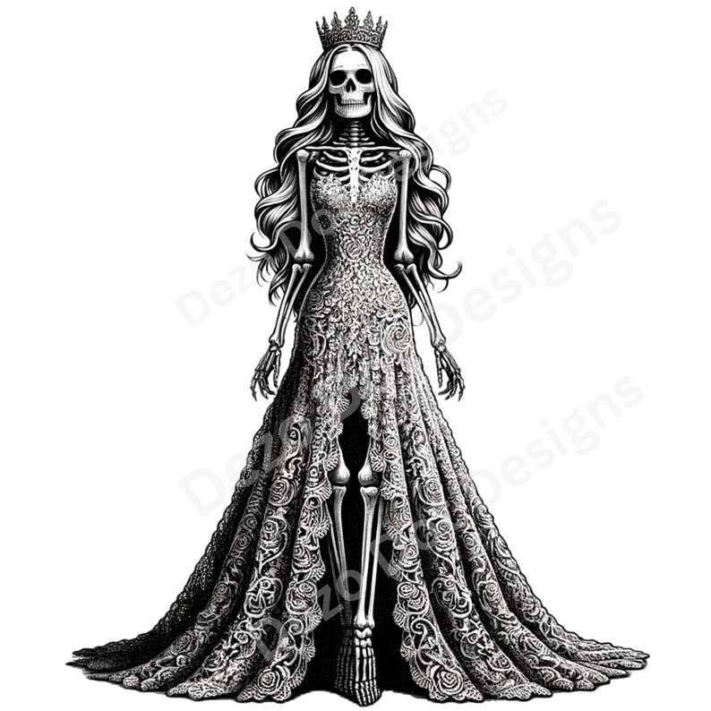 Glamorous Skeleton SVG, Digital Skeleton PNG, Digital JPG File ...