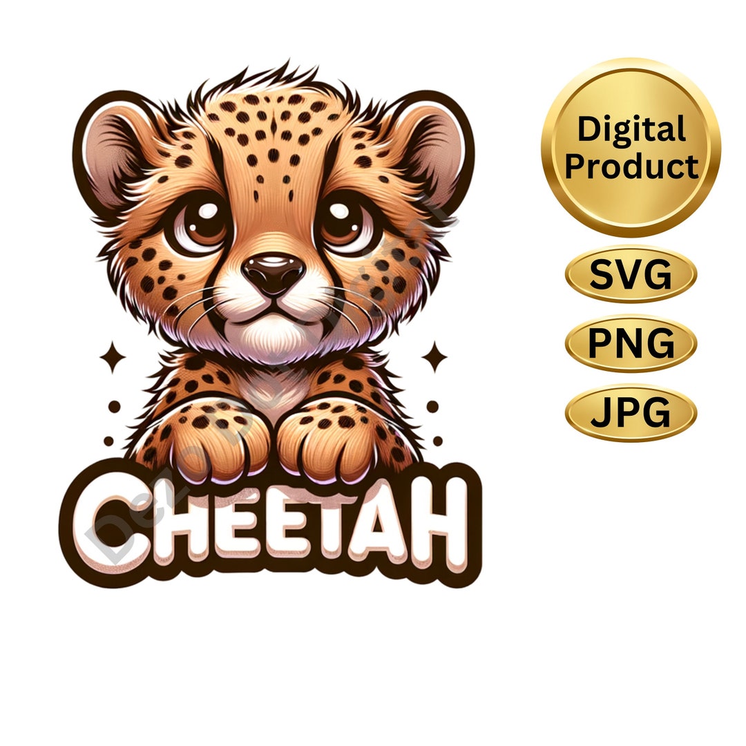 Cute Zoo Animal SVG, Digital PNG, Digital JPG File, Commercial Use on ...