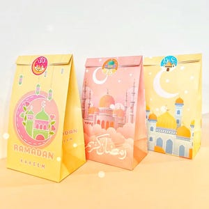 Ramadan 30pcs Goodie Bags, Goodie Bags With Crescent, Stars and Lantern ...