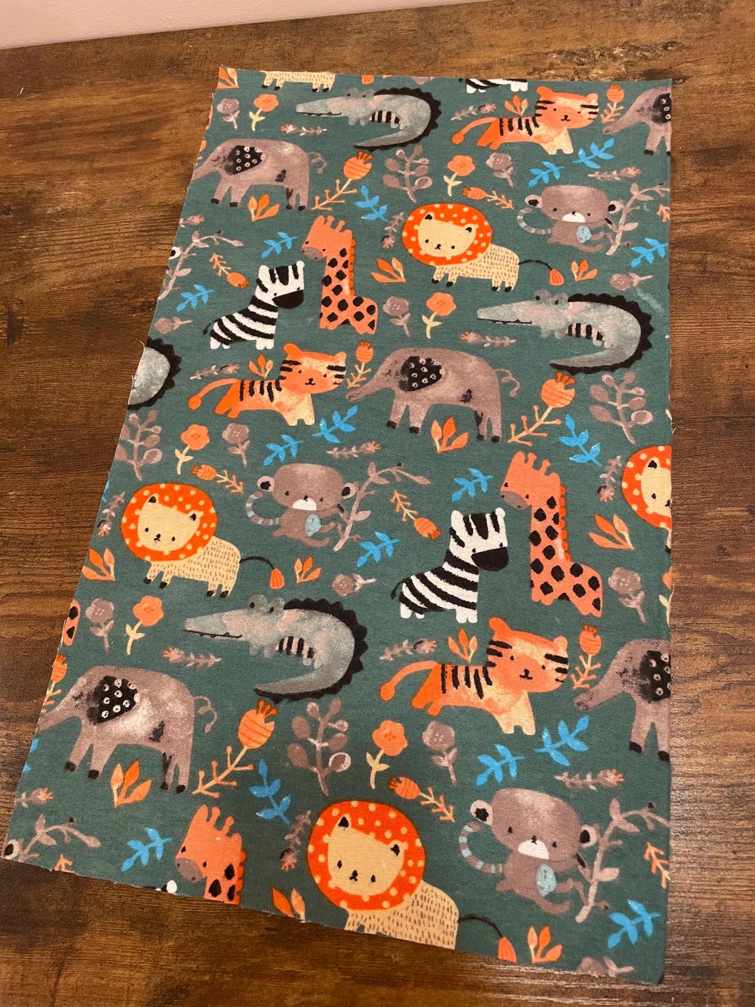 Wild Baby Animals Green Burp Cloth - Etsy