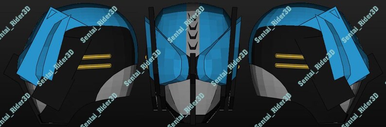 Kamen Rider Diend Base & Complete Form PEPAKURA - Etsy