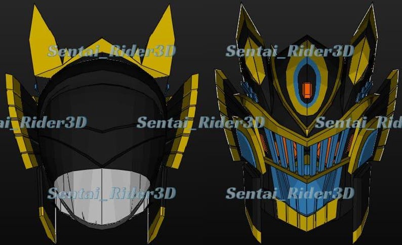 Kamen Rider Iron Gotchard PEPAKURA - Etsy