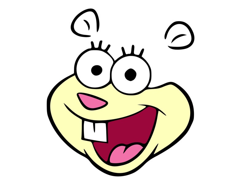 Sandy Cheeks Svg, Sandy Cheeks Face, Sandy Cheeks Clip Art, Cricut ...