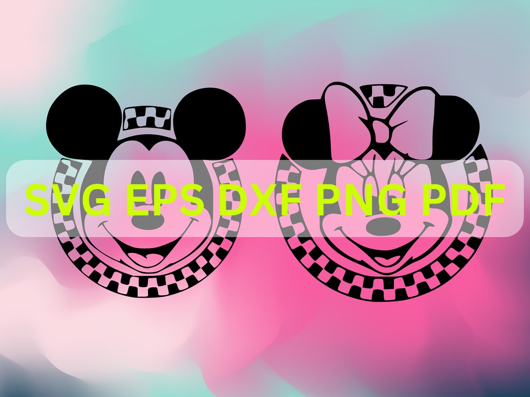 Mickey Minnie Mouse Svg, Checkered Mouse Svg, Magical Mouse Svg, Retro ...