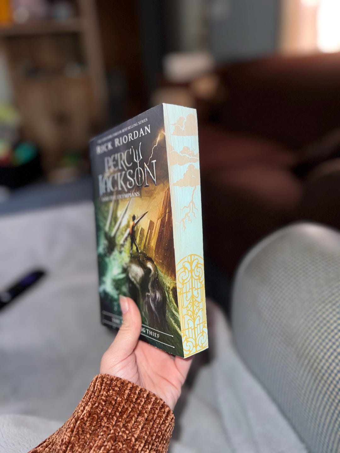 Percy Jackson and the Lightning Thief Sprayed Edge Design - Etsy