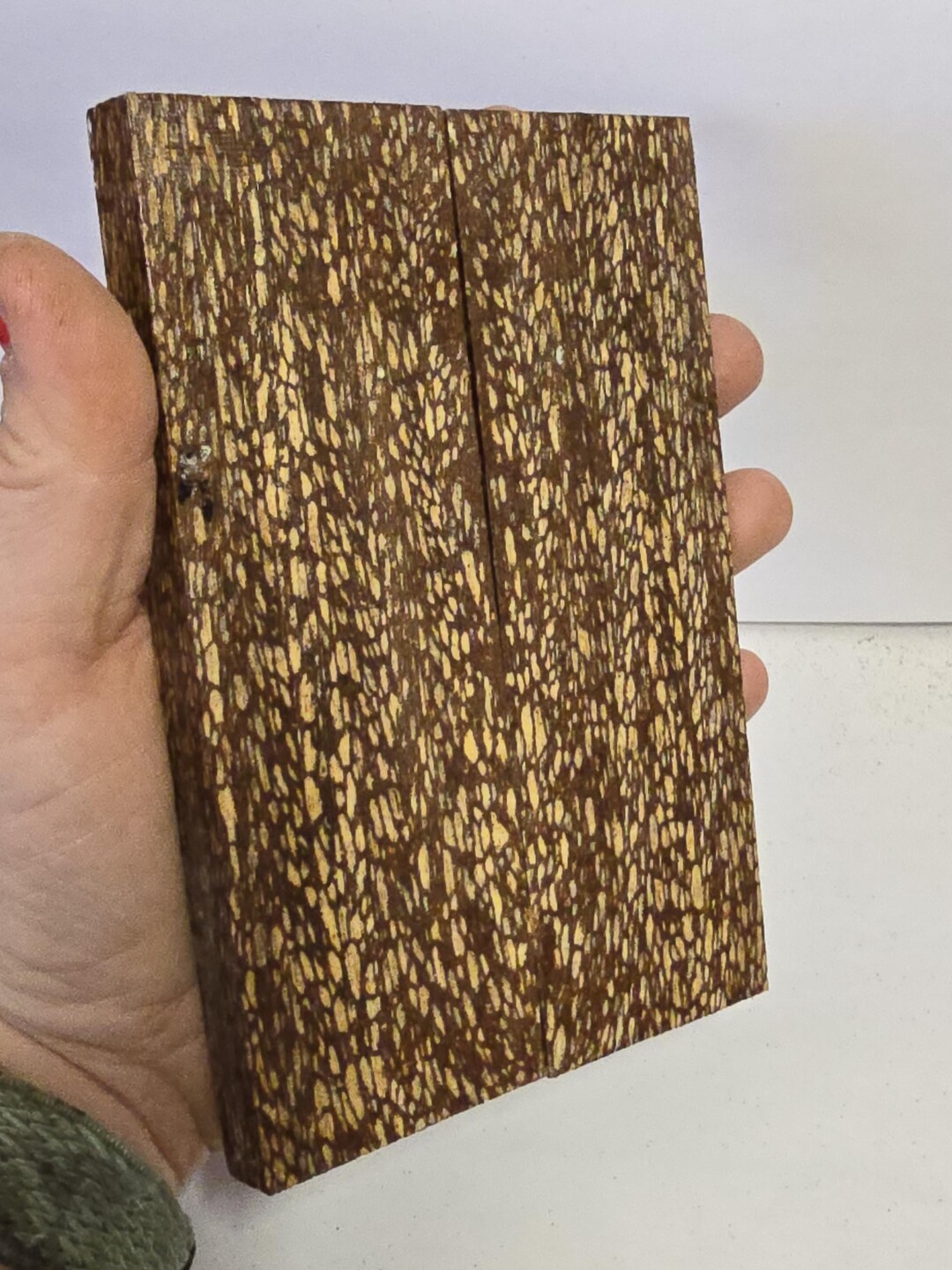 Guava Stabilized Wood Knife Blank Scale Set KS757 - Etsy