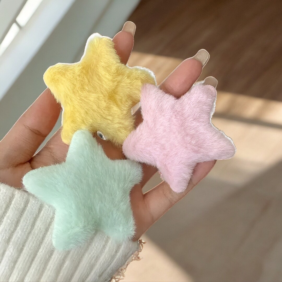 Pop Socket Phone Grip, Star Plush Pop Socket, Phone Grip Y2K, iPhone ...