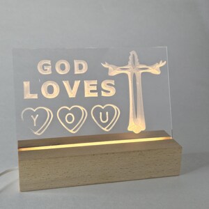 Personalized Bible Verse LED Light, Custom Favorite Bible Verse Gift ...