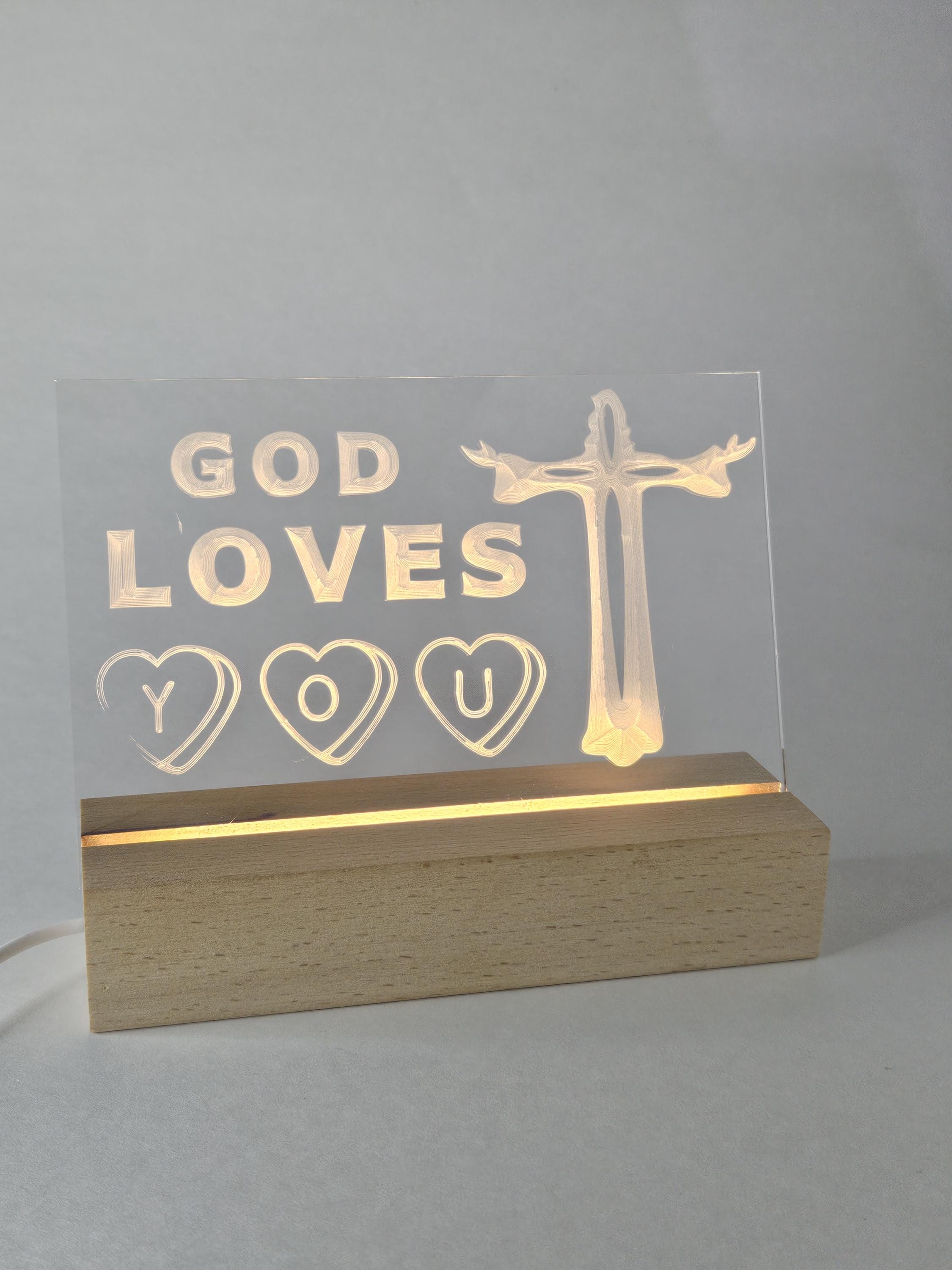 Personalized Bible Verse LED Light, Custom Favorite Bible Verse Gift ...