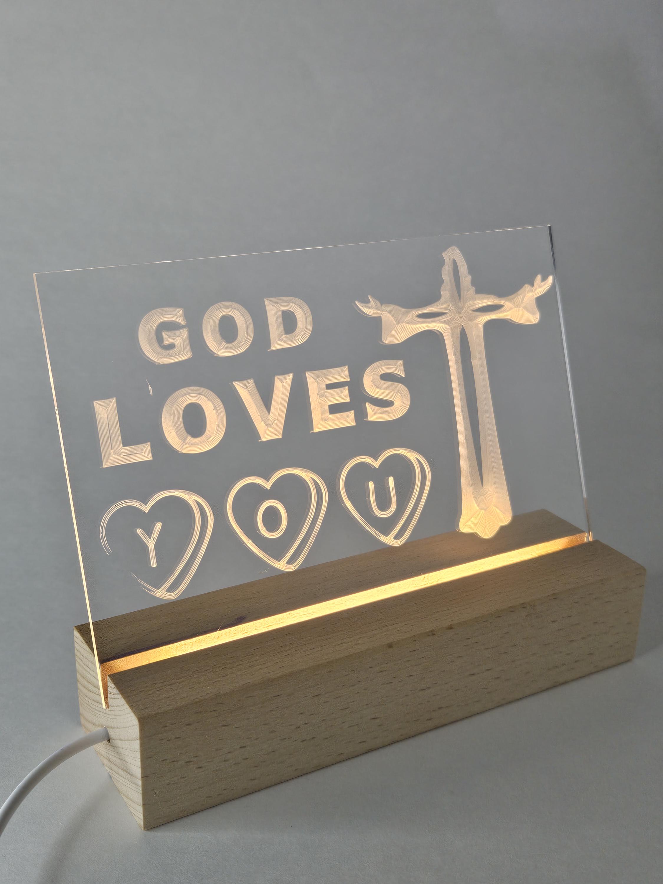 Personalized Bible Verse LED Light, Custom Favorite Bible Verse Gift ...