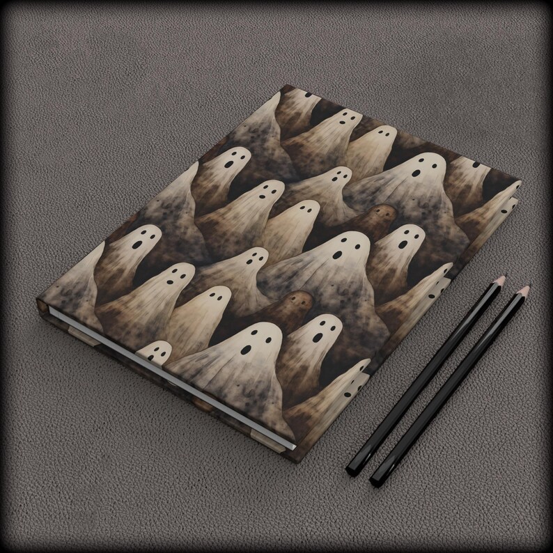 Ghosts Notebook | Halloween Journal | Spooky Hardcover Book | Haunting ...