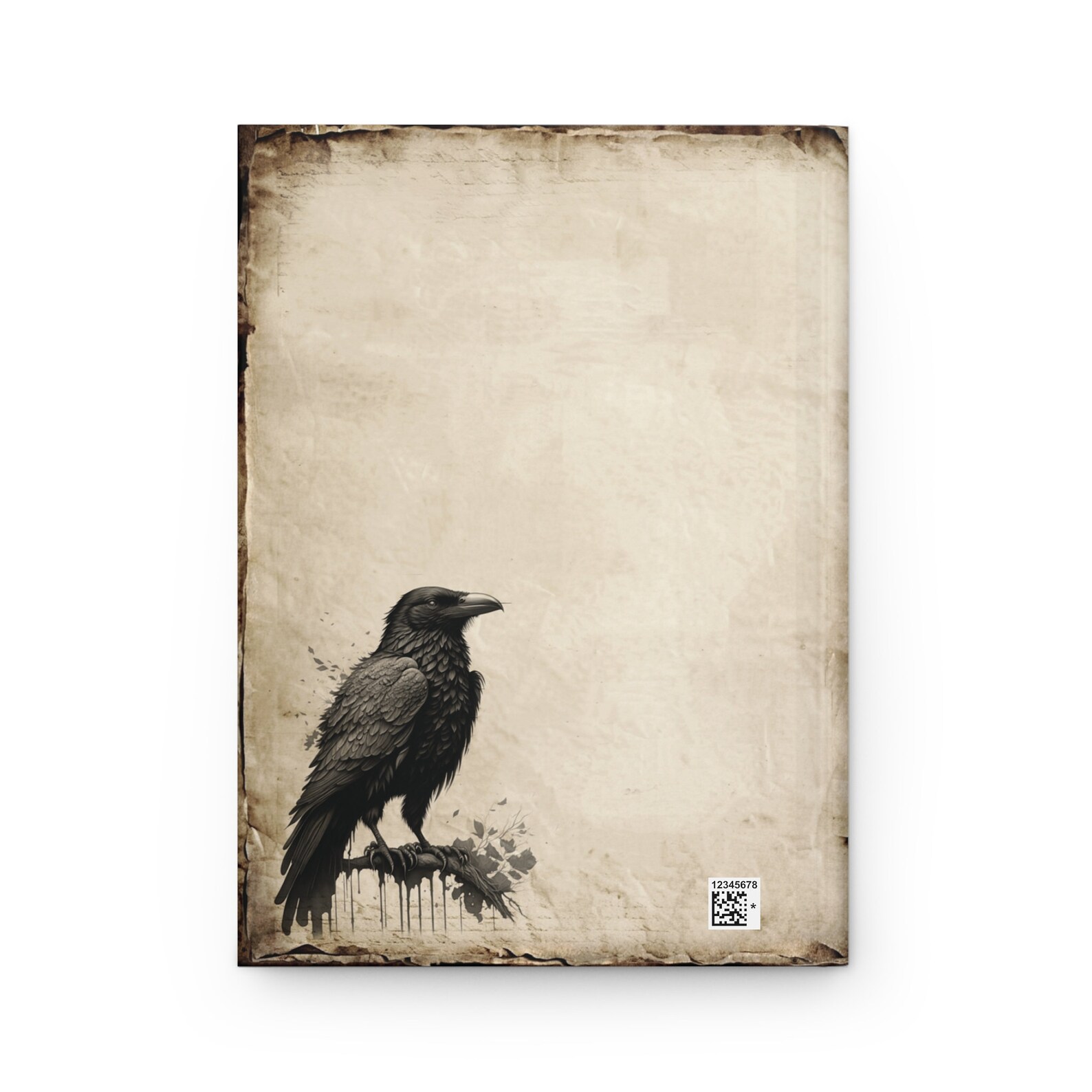 The Raven Journal | Edgar Allan Poe Lined Notebook | Gothic Hardcover ...