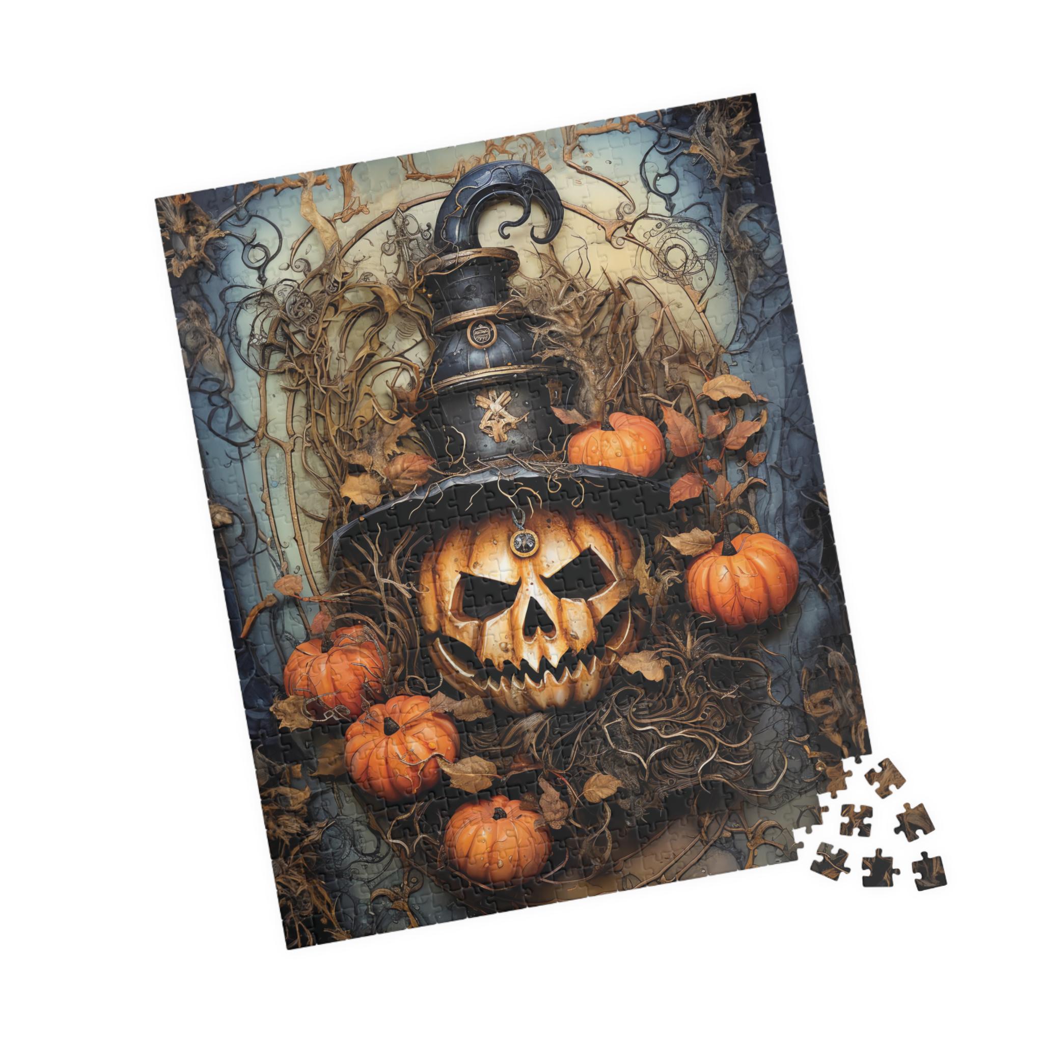 Jack O Lantern Jigsaw Puzzle | Halloween Artwork | Haunted Pumpkin ...