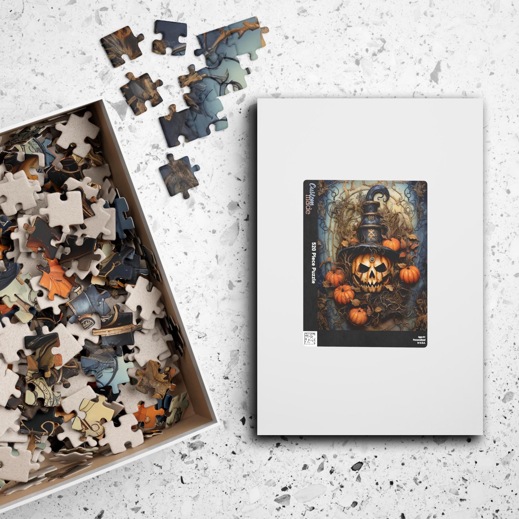 Jack O Lantern Jigsaw Puzzle | Halloween Artwork | Haunted Pumpkin ...