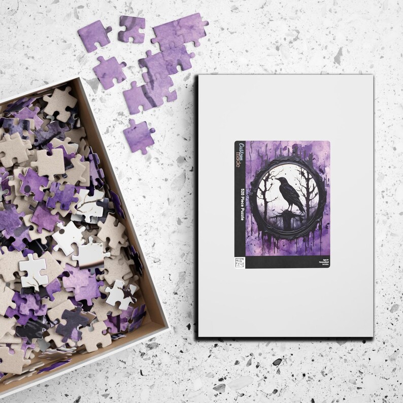 Raven Jigsaw Puzzle | Dark Art | Gothic Puzzle | Crow | Spooky Vibes ...