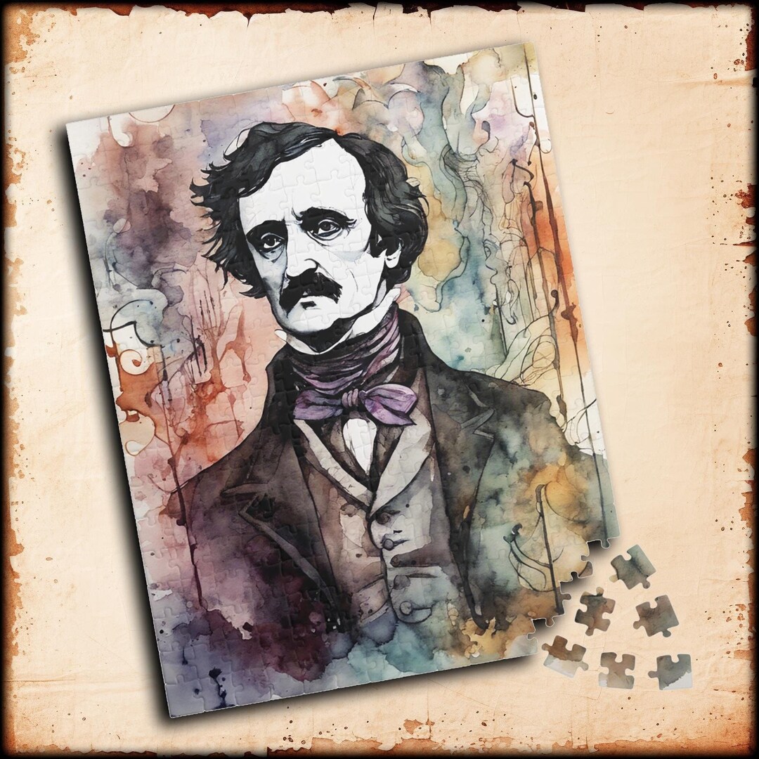 Edgar Allan Poe Jigsaw Puzzle | Dark Academia | Classic Horror ...