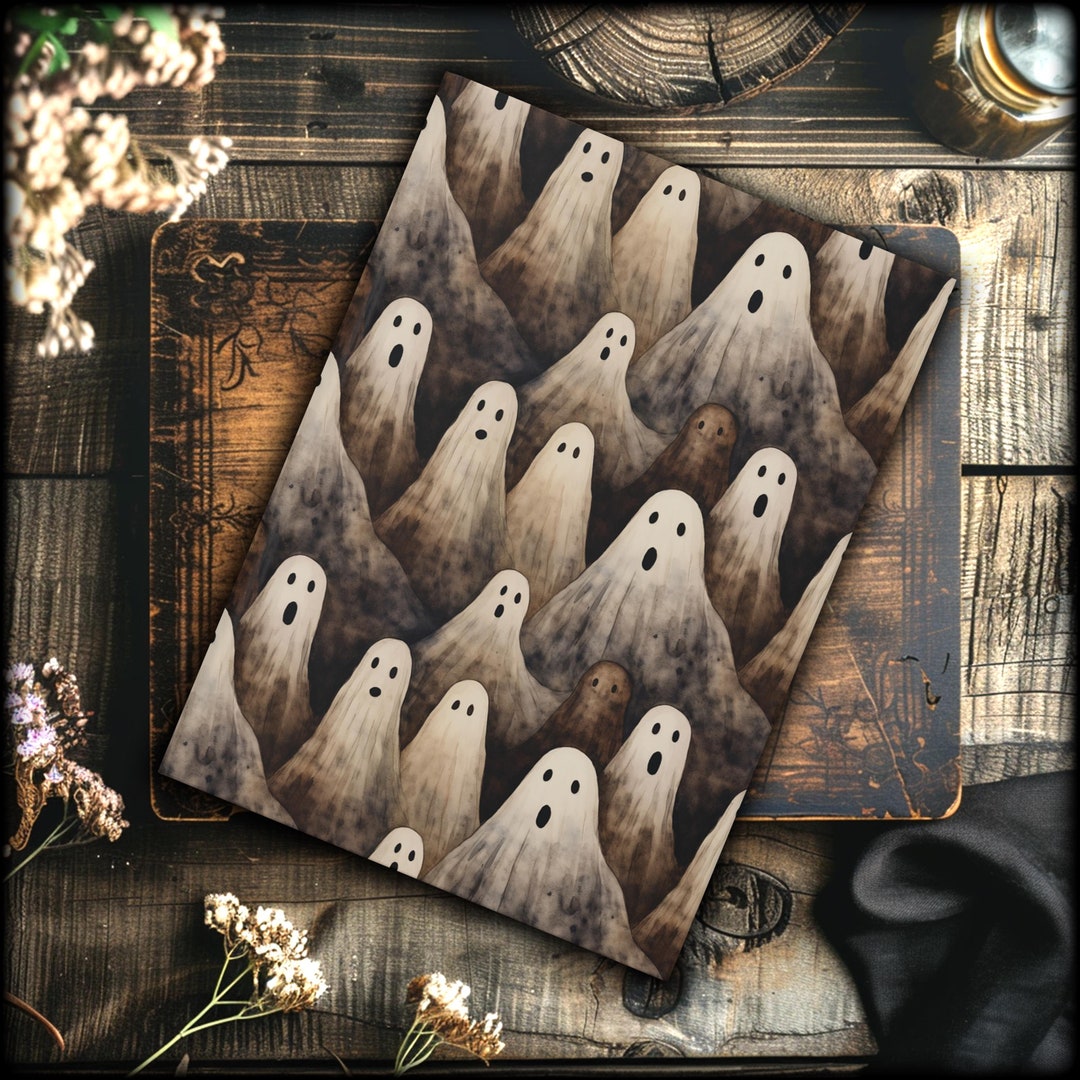 Ghosts Notebook | Halloween Journal | Spooky Hardcover Book | Haunting ...