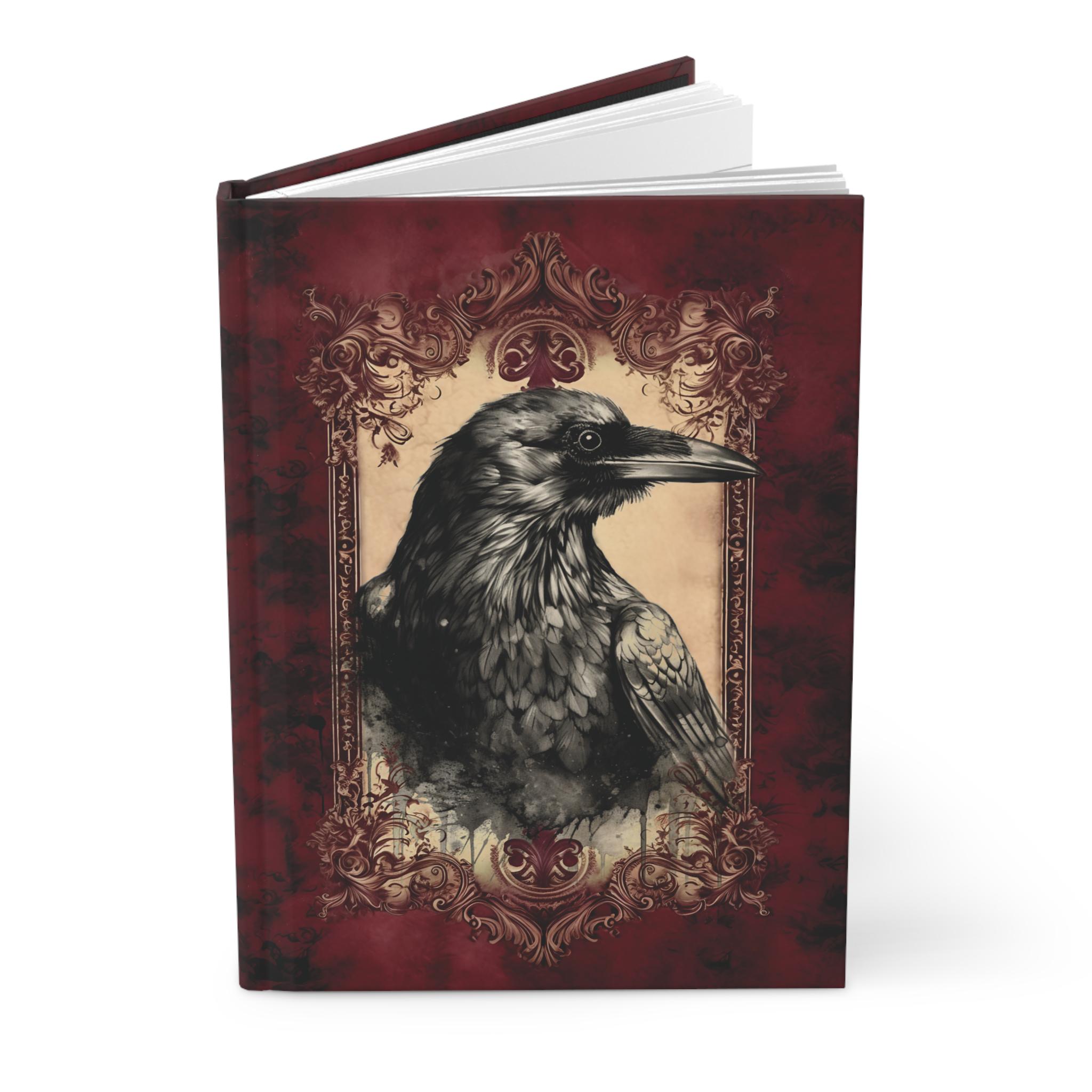 Raven Notebook | Victorian Gothic Lined Journal | Hardcover Book ...