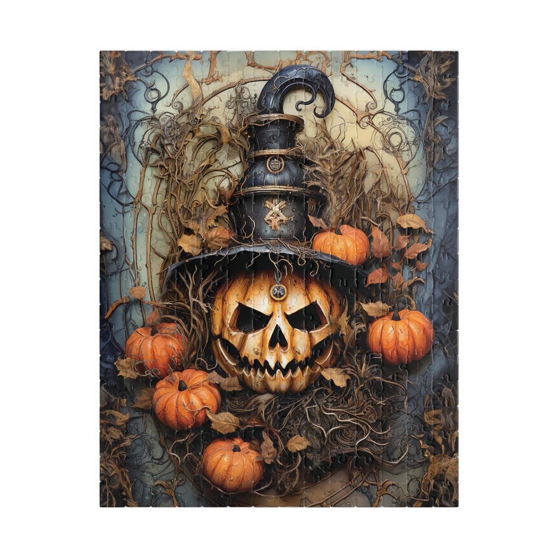 Jack O Lantern Jigsaw Puzzle | Halloween Artwork | Haunted Pumpkin ...