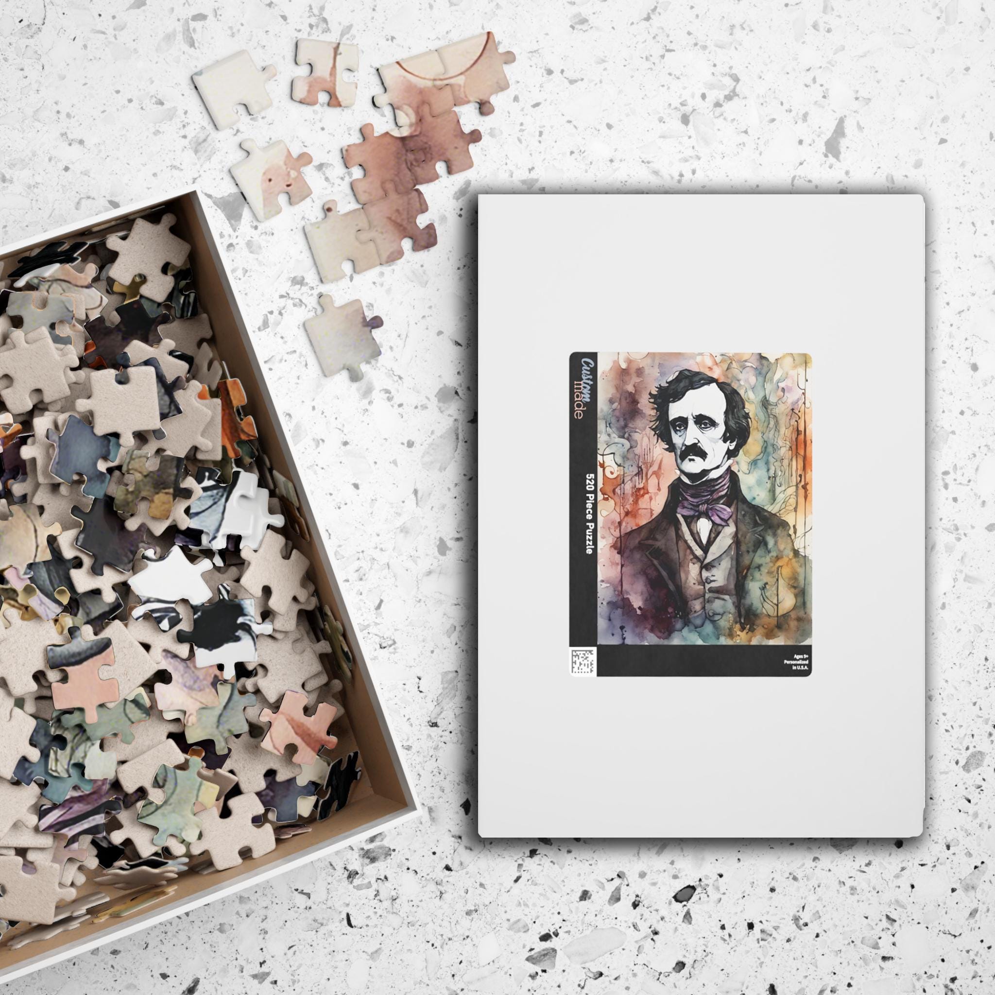 Edgar Allan Poe Jigsaw Puzzle | Dark Academia | Classic Horror ...