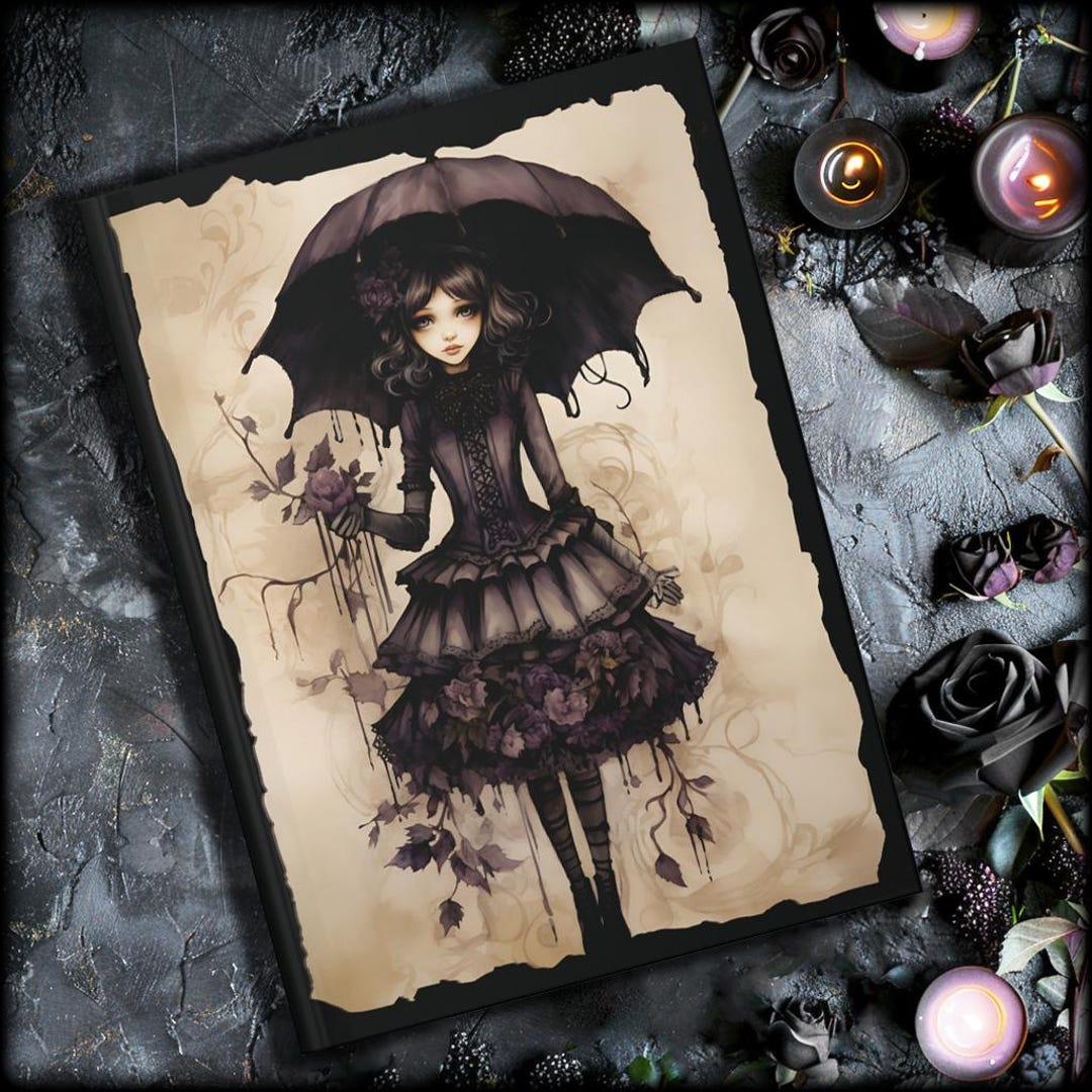 Victorian Gothic Notebook, Gothic Lolita Style, Goth Girl Journal ...