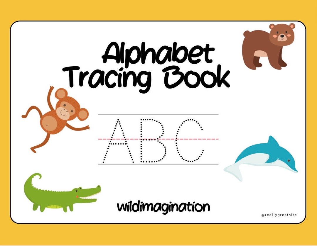 ABC Tracing Workbook - Etsy
