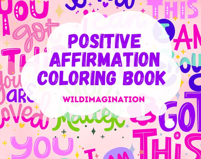 Positive Affirmations French Colouring Book - Etsy Canada