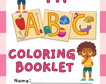 ABC Coloring Booklet - Etsy
