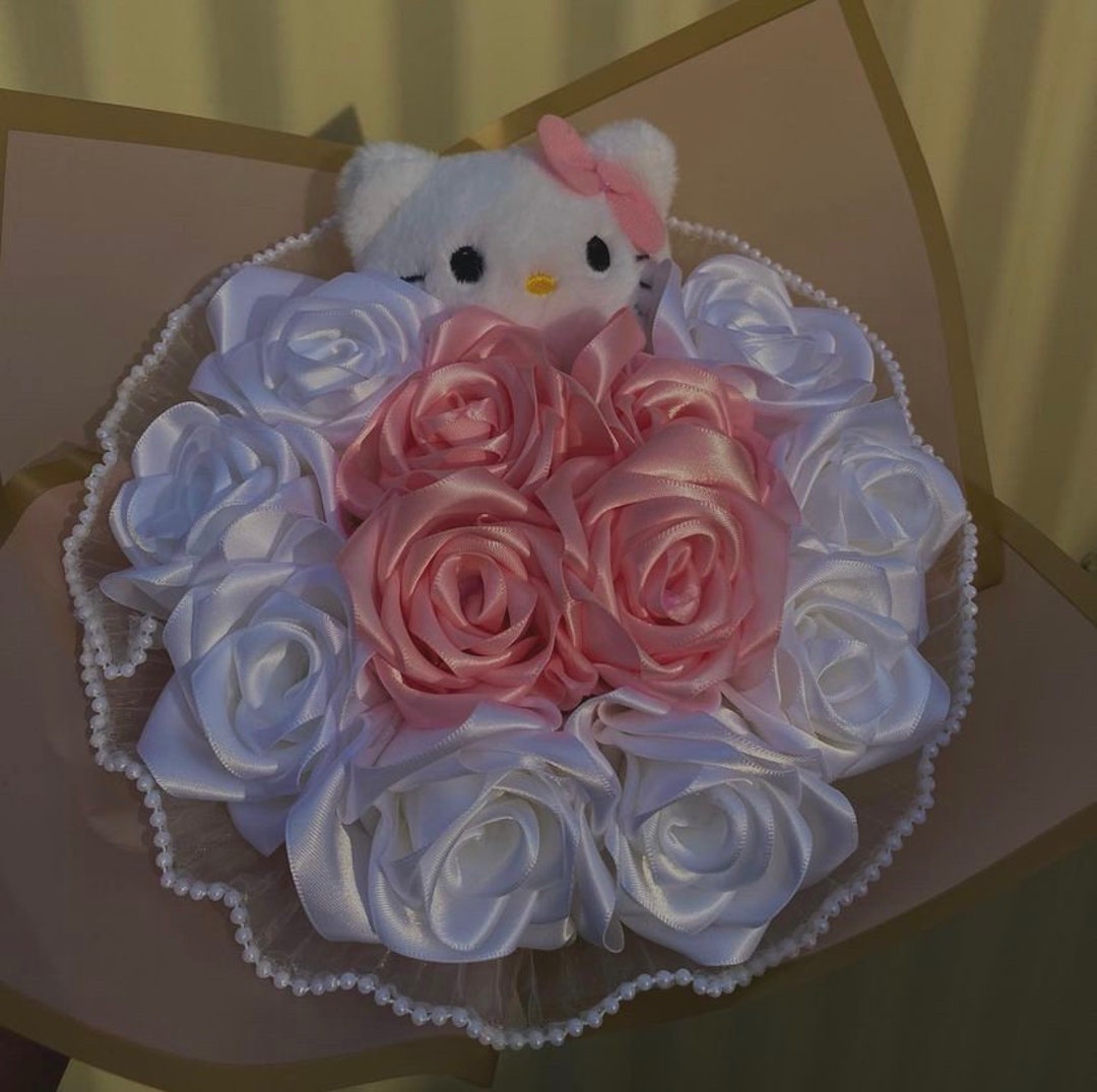 Hello Kitty Everlasting Bouquet, Sanrio Bouquets, Rose Bouquet, Gifts for Her - Etsy