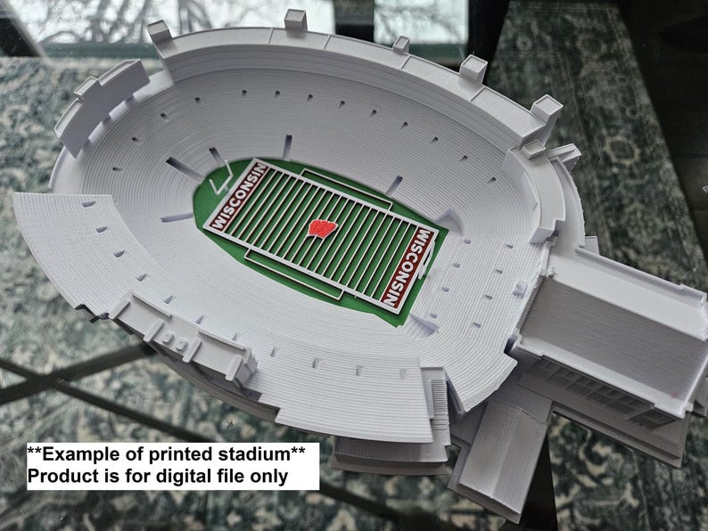 Camp Randall Football Stadium Digital Files for 3D Printing (.STL) - Etsy