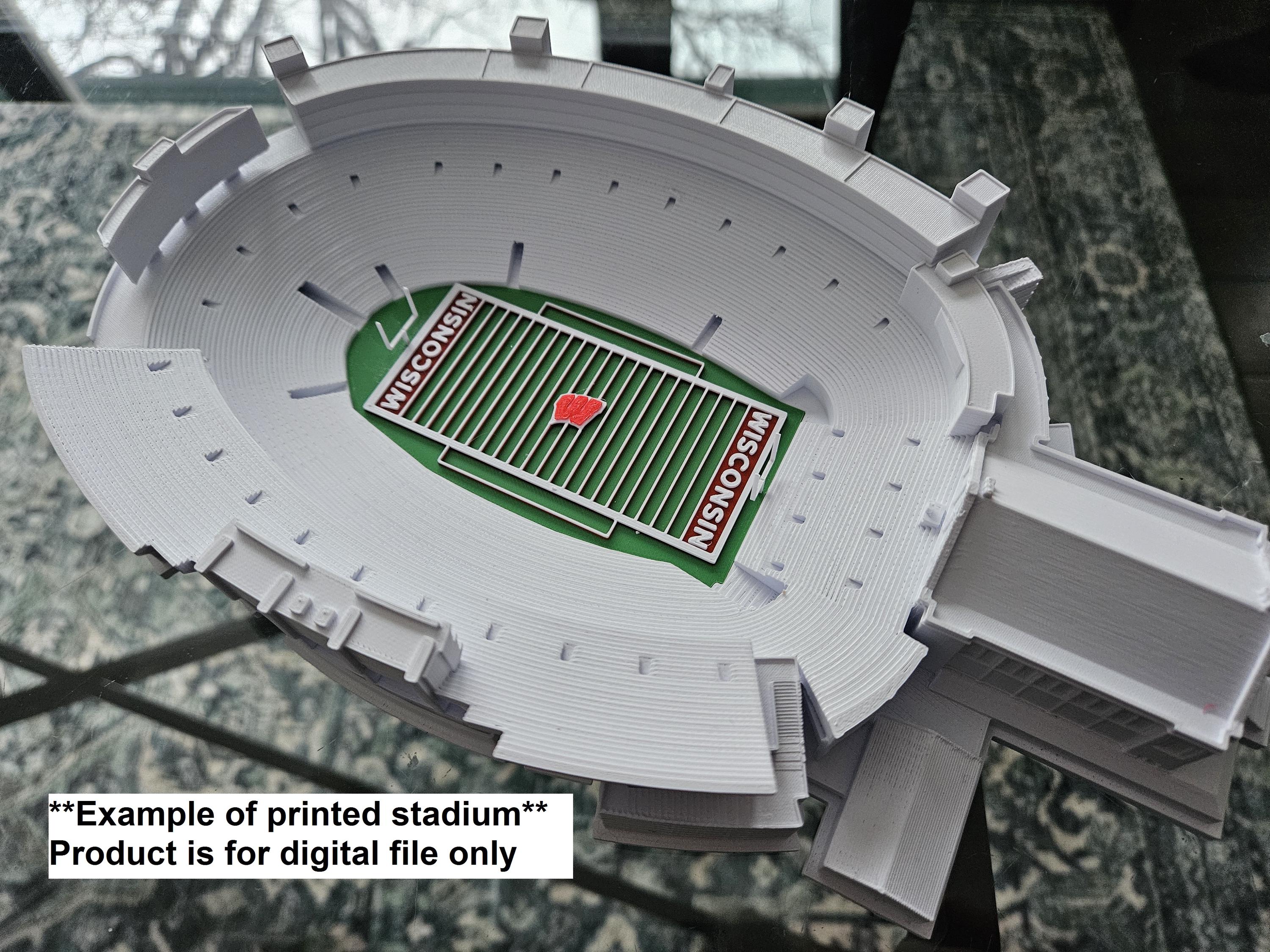 Camp Randall Football Stadium Digital Files for 3D Printing (.STL) - Etsy