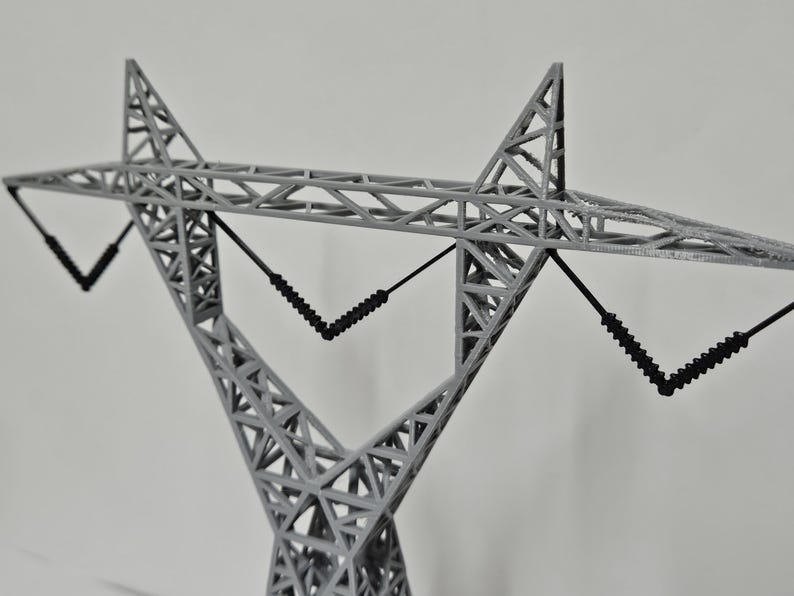 High Voltage Lattice Structure Transmission Tower, Narrow, N-scale - Etsy