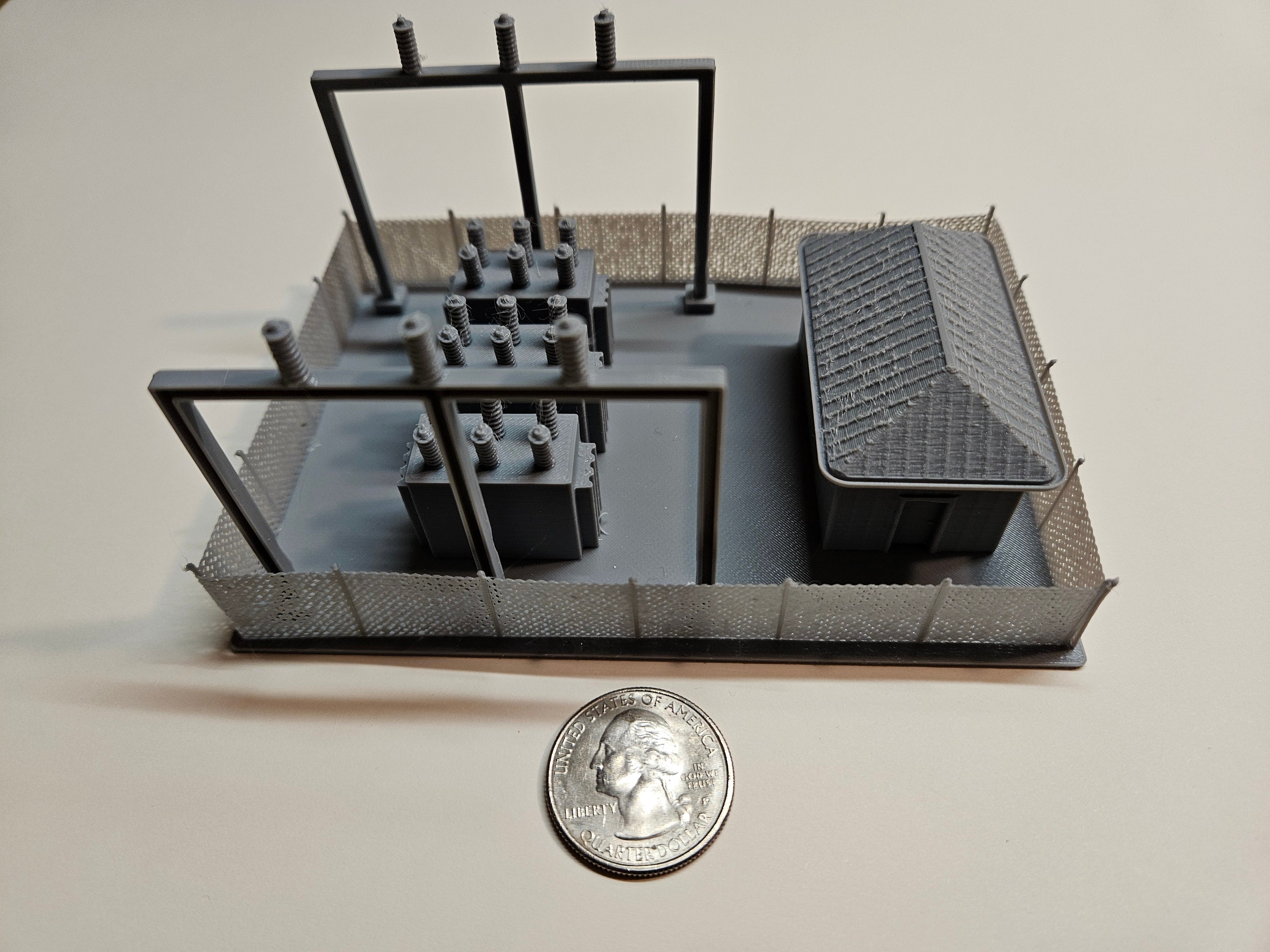 N-scale Substation & Power Line Poles - Etsy