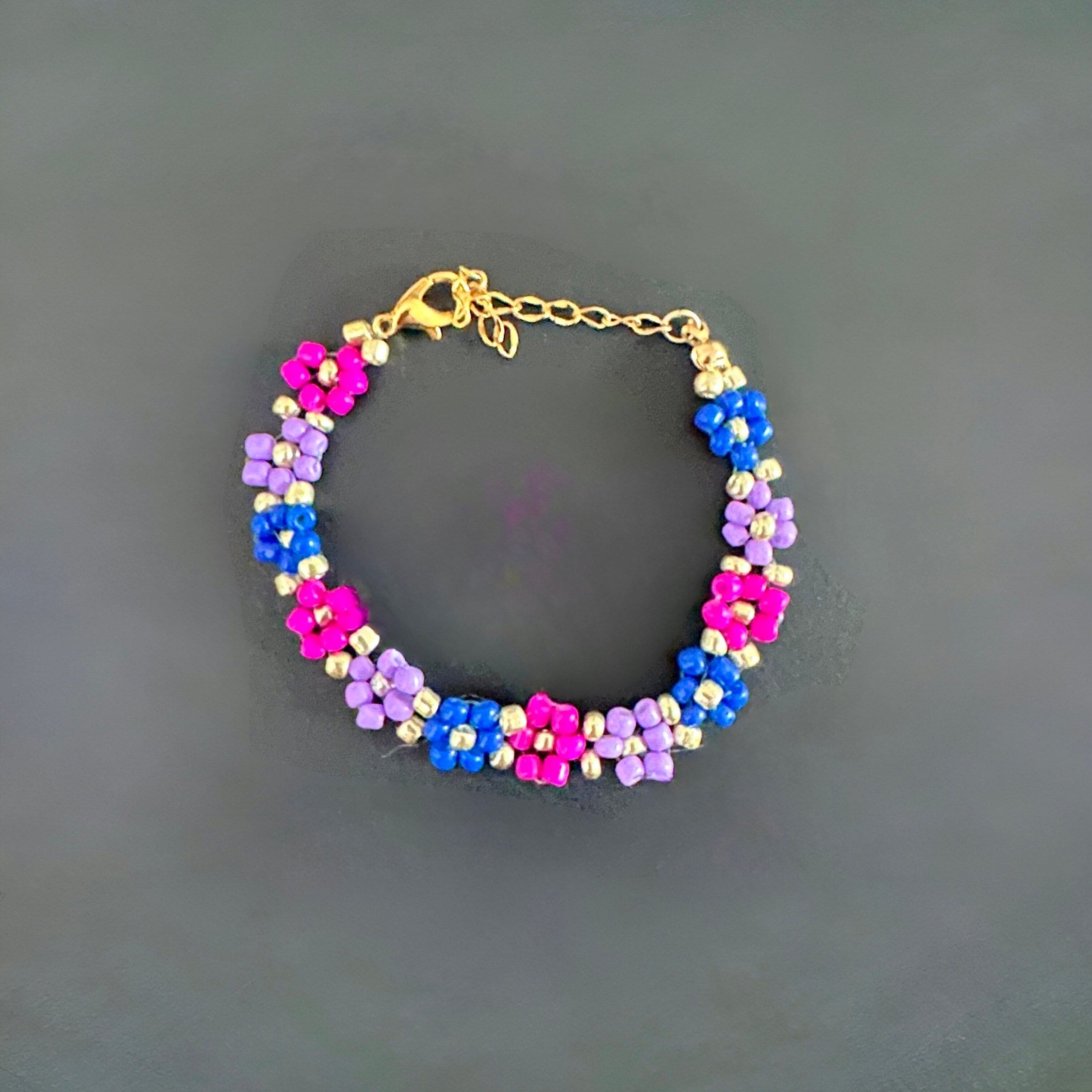 Pride Flag Flower Bracelet Progress Pride, Bisexual Pride, Subtle Trans ...