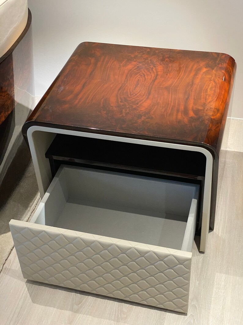 Burr Walnut Briar-root Side Table - Etsy