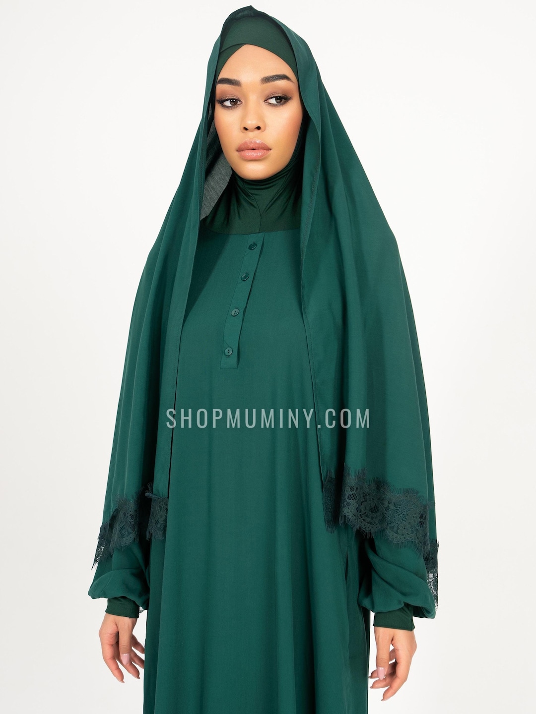 Ivy Charm One-piece Prayer Dress With Scarf, Prayer Jilbab, Prayer ...