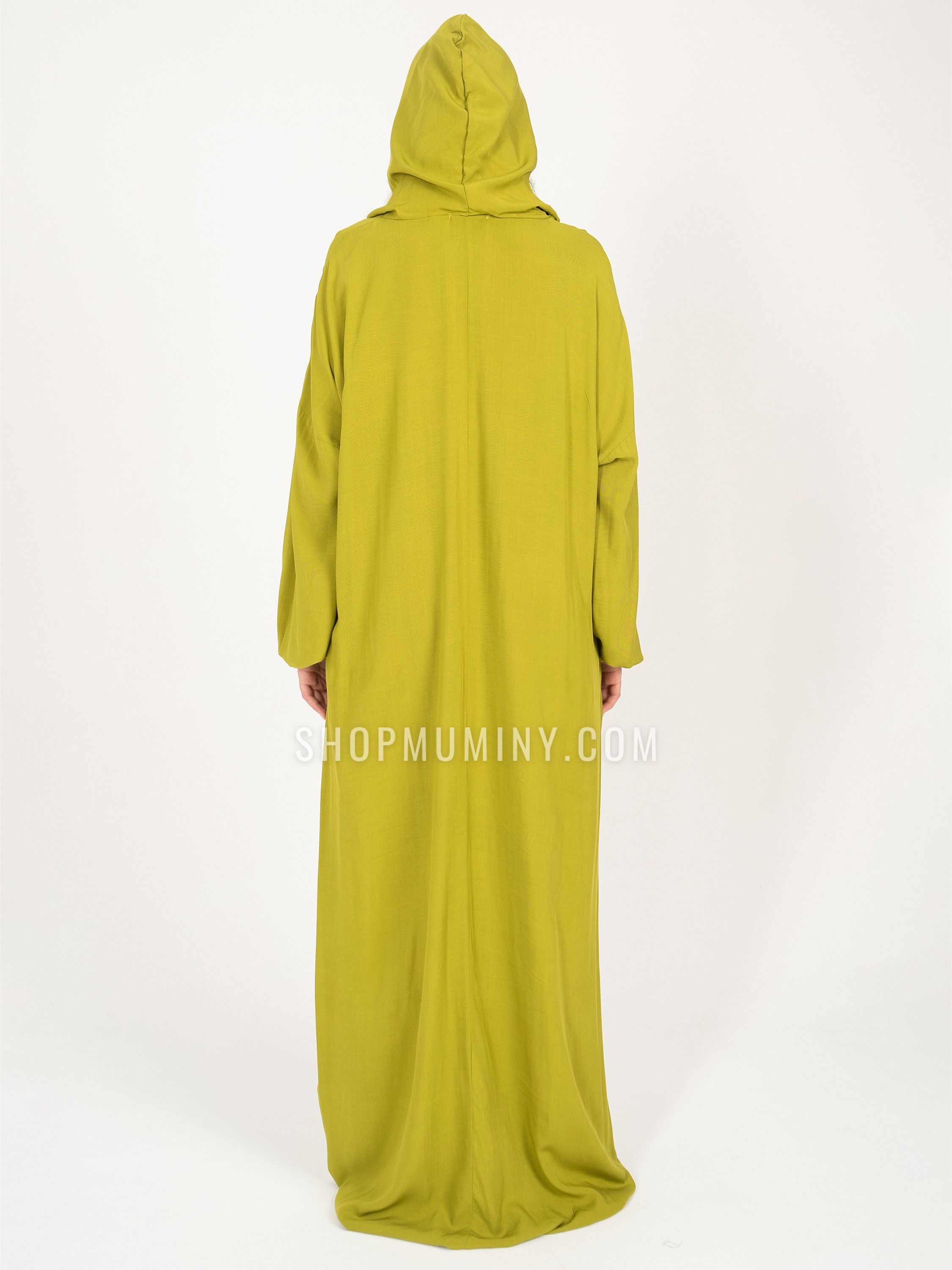 Lime Green One-piece Hooded Prayer Dress, Prayer Jilbab, Prayer Hijab ...