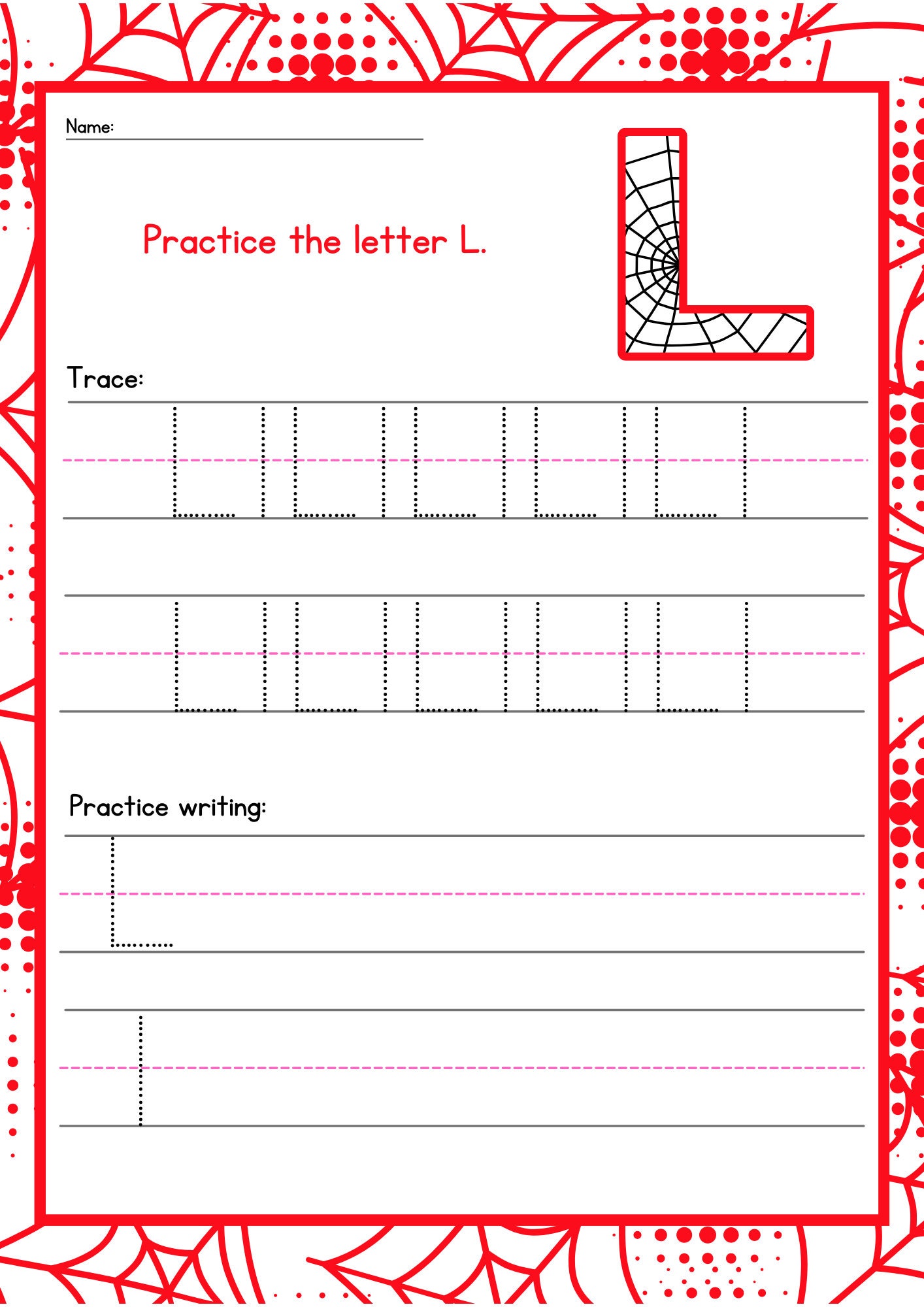 SPIDERMAN ABC Tracing Worksheet - Etsy