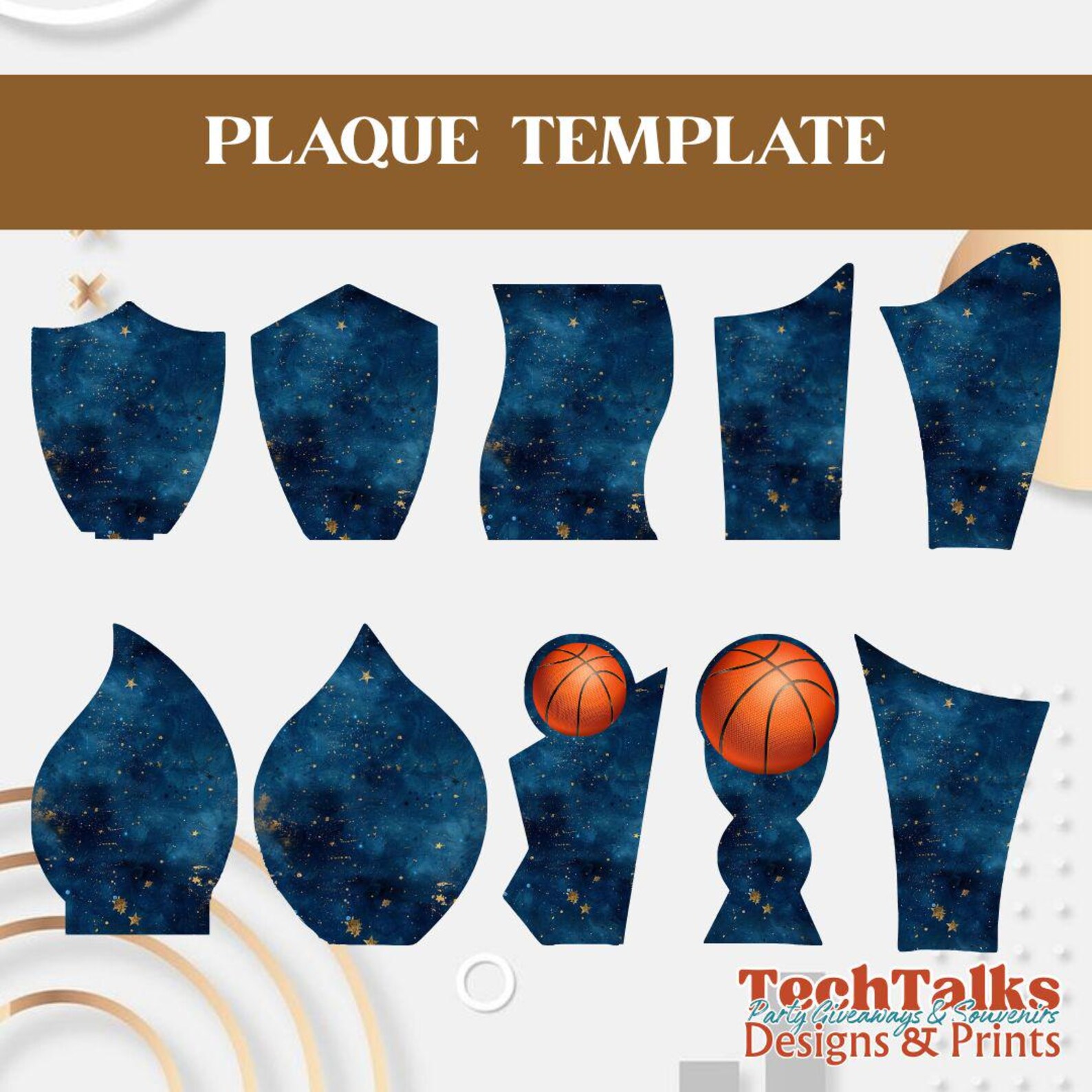 PLAQUE CANVA - Drag-and-drop Templates | Editable & Printable Award ...