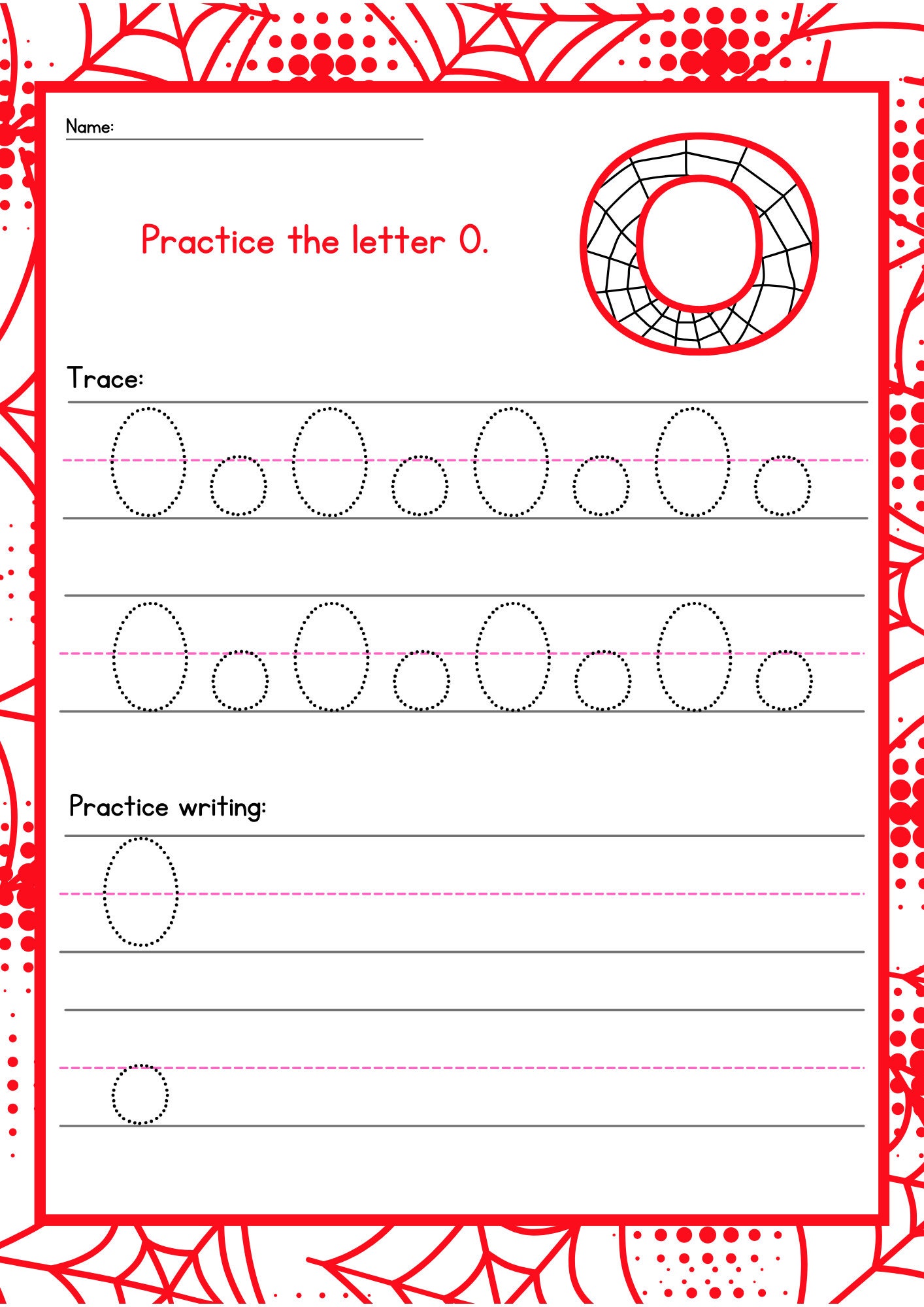 SPIDERMAN ABC Tracing Worksheet - Etsy