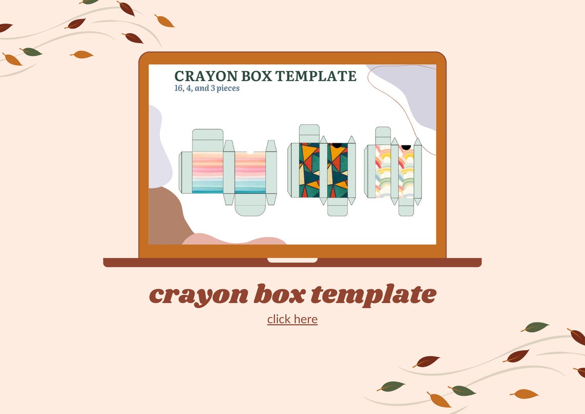 Canva Editable Crayon Box Template - Etsy