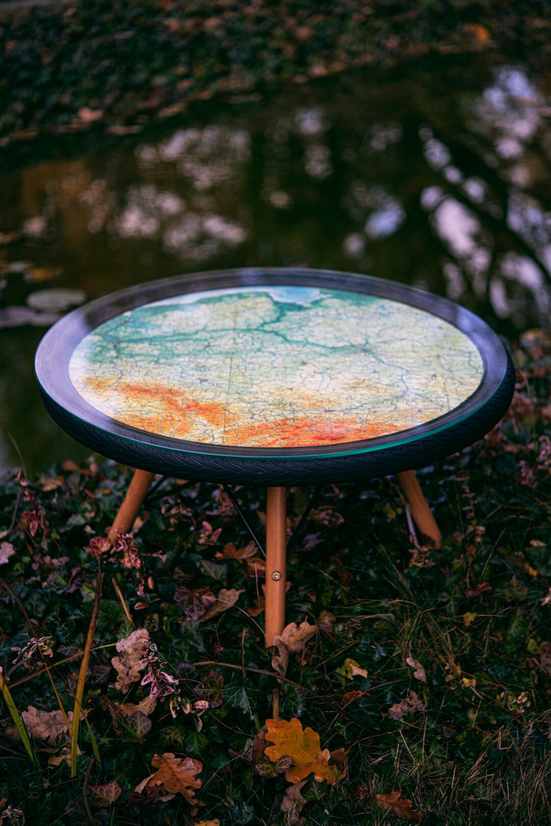 Coffee Table upcycling map - Etsy