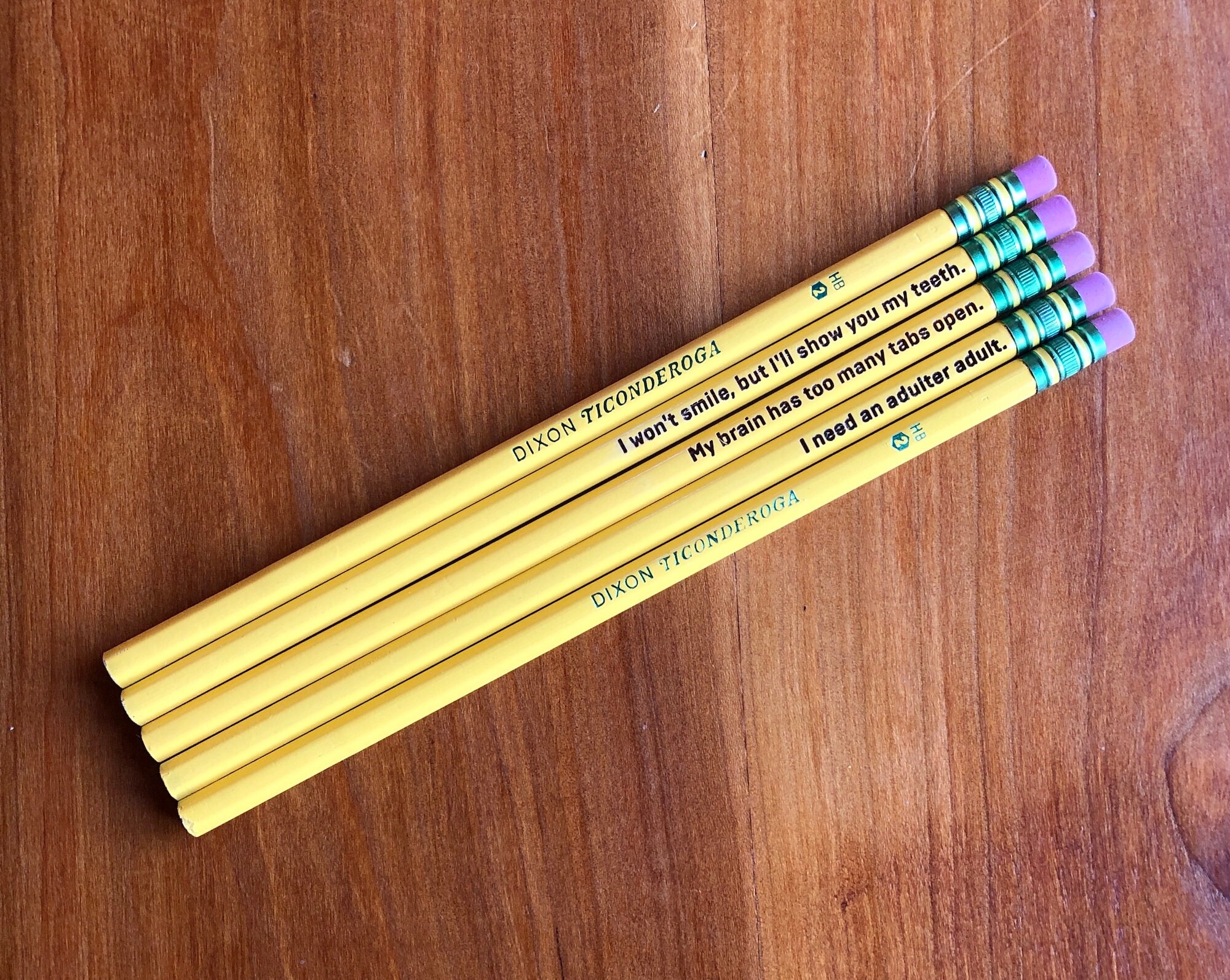 12 Funny Sarcastic Pencils. 12 Different Laser Engraved Phrases That ...