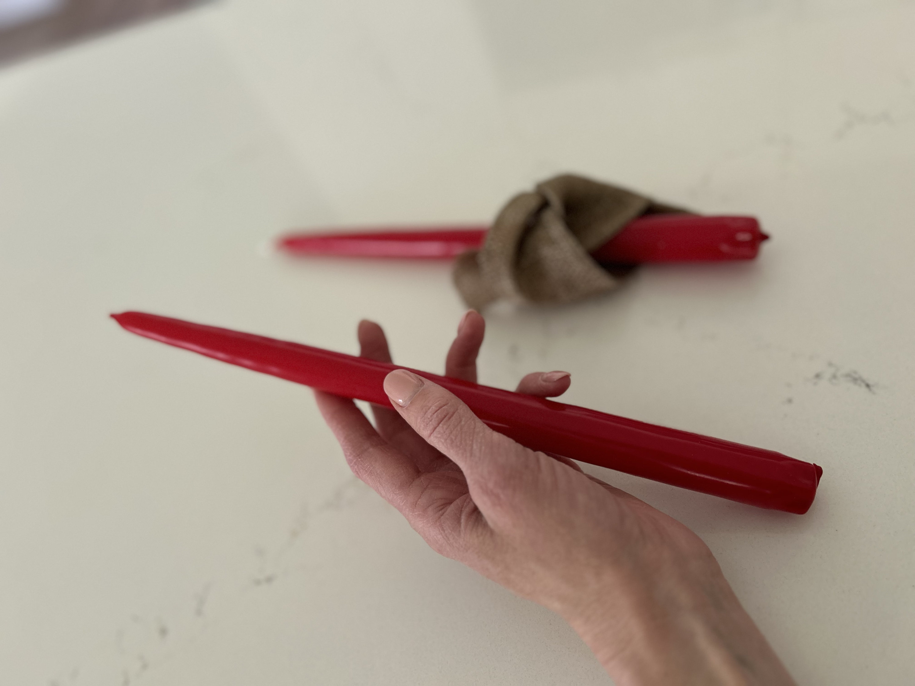 Red Candles Tapered Red Tall Candles Unscented 12 Inches Candles ...