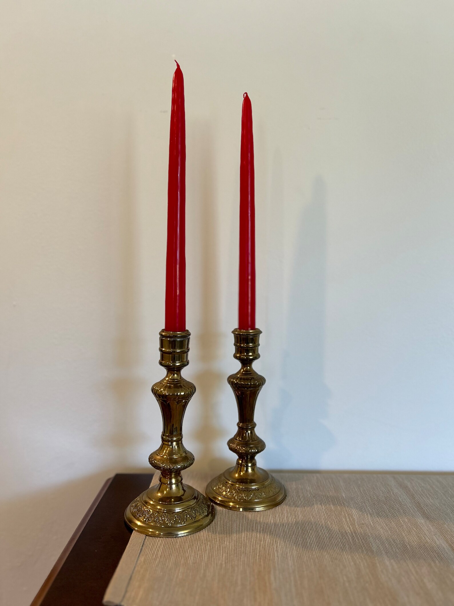 Red Candles Tapered Red Tall Candles Unscented 12 Inches Candles ...