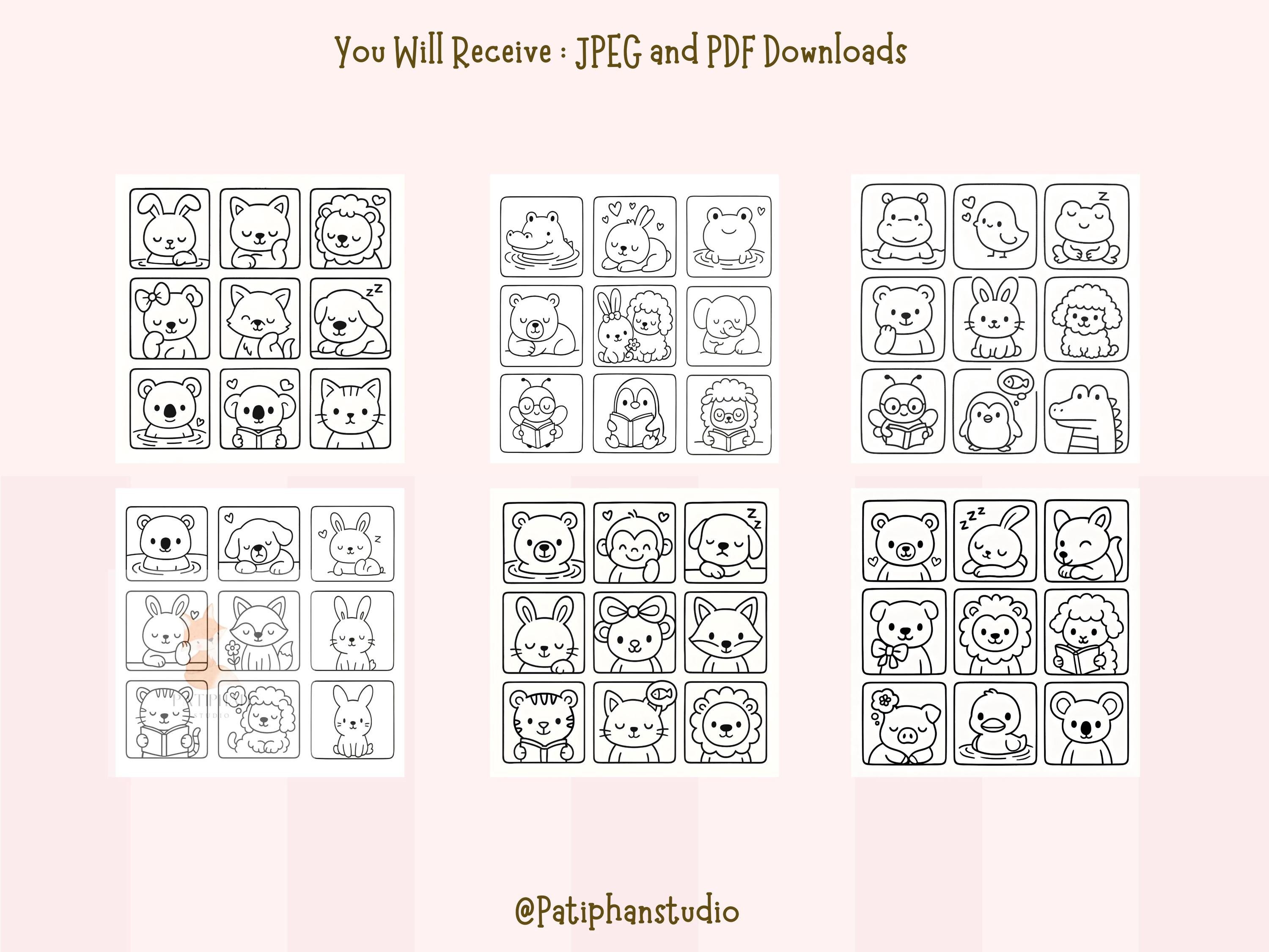 Cute Animal Coloring Pages | Bold and Easy Pattern Coloring Pages ...